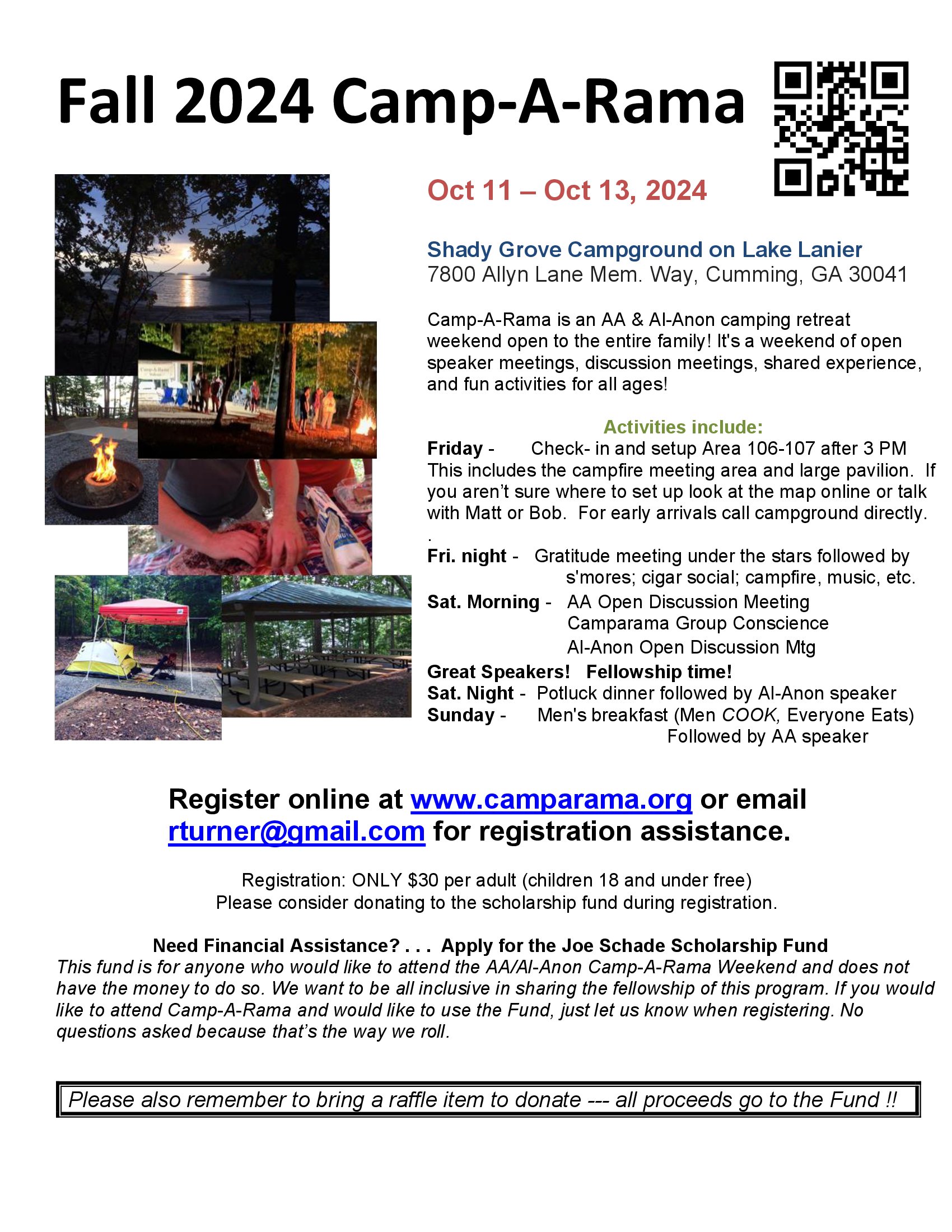 Camparama Family Recovery Weekends Lake Lanier